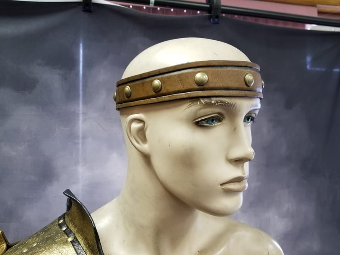 Leather Armor Celtic Headband Conan Headband Barbarian Headband Viking ...