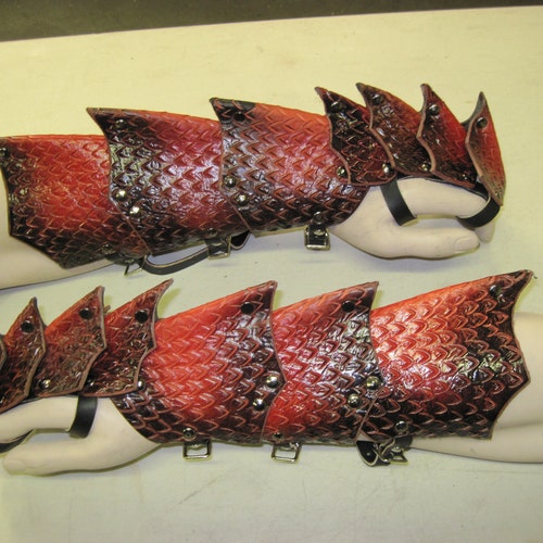 Leather Armor Gothic Dragon Scale Cuisses and Cod Piece - Etsy