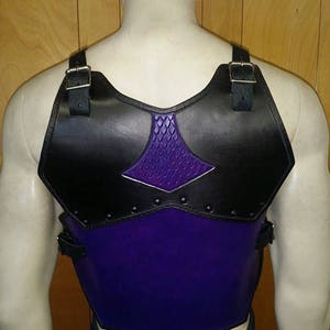 Leather Armor Deluxe Juggernaut Chest and Back With Graphic - Etsy