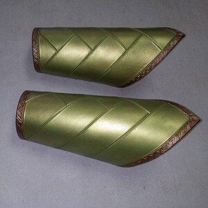 Leather Armor High Elven Leather Bracers Elf Bracers LARP Armor Cosplay ...