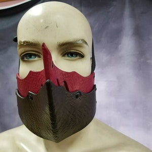 Leather Armor Dark Elf Molded Mask - Etsy