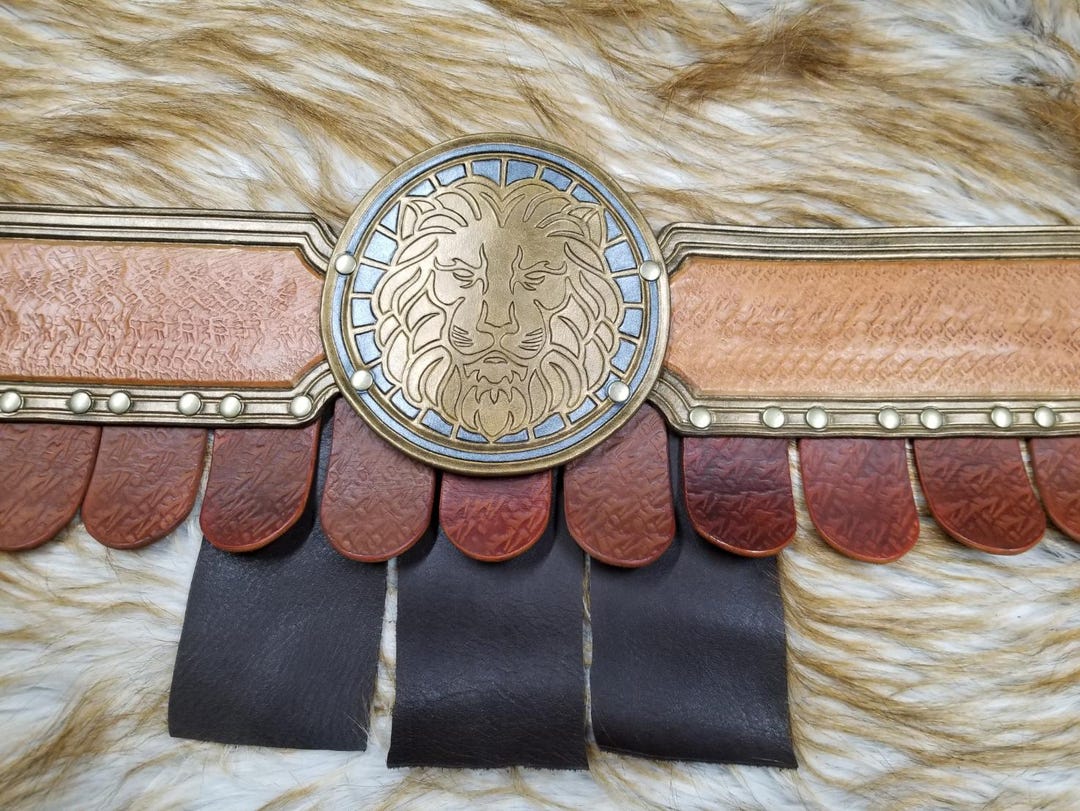 Leather Gladiator Armor Belt: Custom War Belt, LARP Cosplay - Etsy