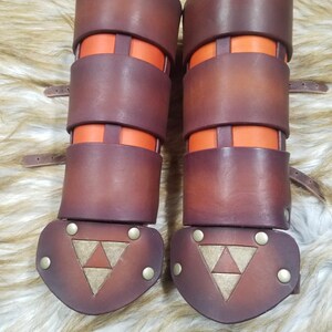 Ocarina of Time Gauntlets With Triforce Leather Armor Hylian Gauntlets ...