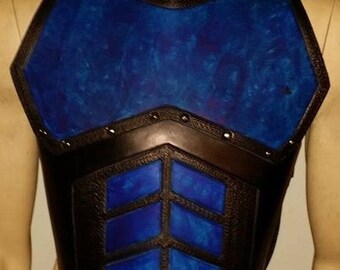 Leather Armor Deluxe Juggernaut Chest and Back with graphic | Etsy