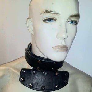 Leather Armor Dog Collar Gorget - Etsy