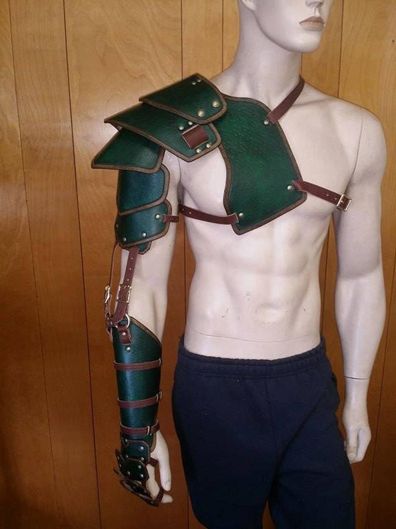 Leather Armor Full Arm | Etsy