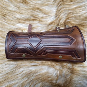 Leather Armor Breath of the Wild Link Leather Bracers LARP Armor ...