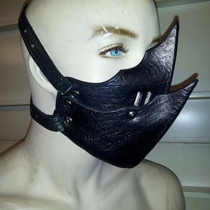 Leather Armor Dark Elf Molded Mask - Etsy