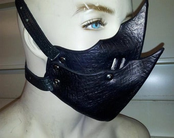 Leather Armor Dark Elf Molded Mask | Etsy