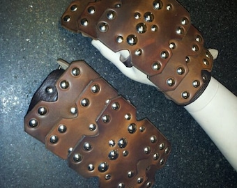Leather Armor Roman Cestus Spiked Gauntlets | Etsy