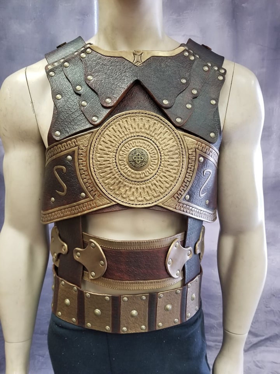 Leather Armor Prince of Persia Chest Back & Shoulders Medieval Cuirass ...