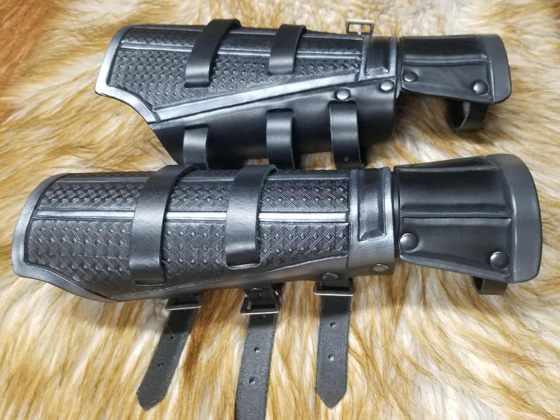 Custom Leather Ryu Hyabusa Gauntlets: Ninja Gaiden Cosplay LARP - Etsy