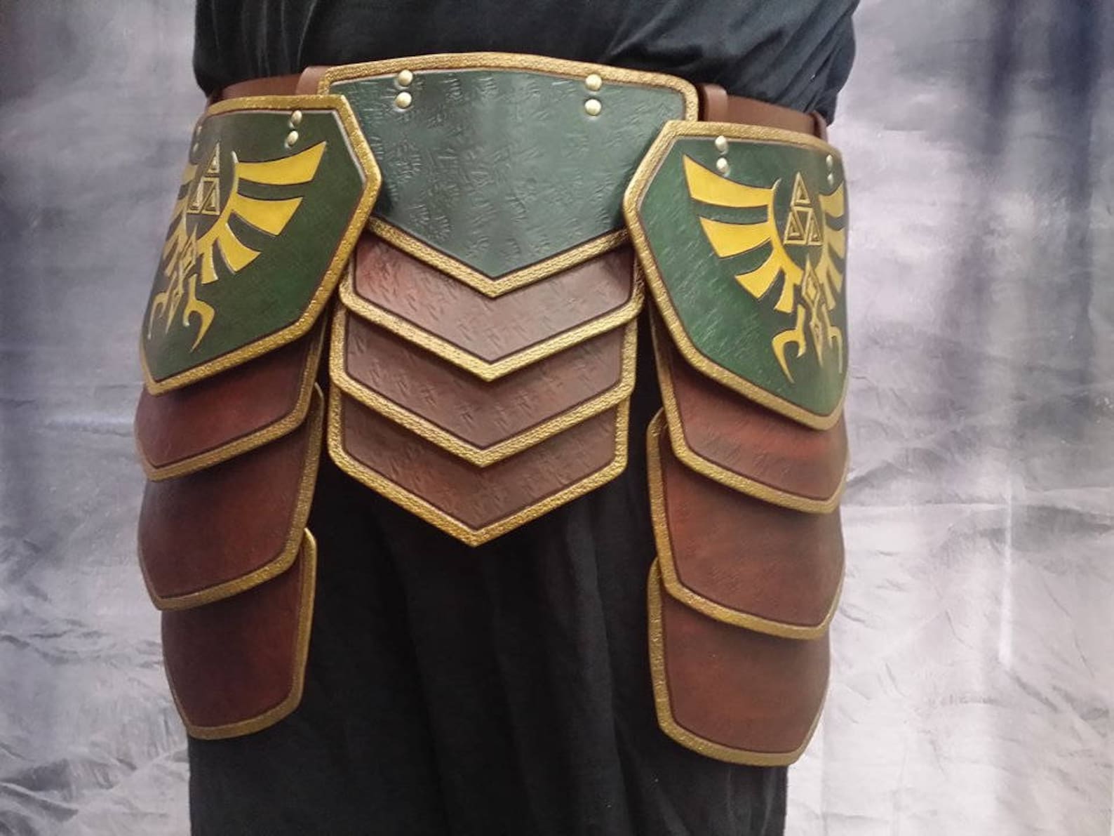 Leather Armor Belt with Tassets | Etsy