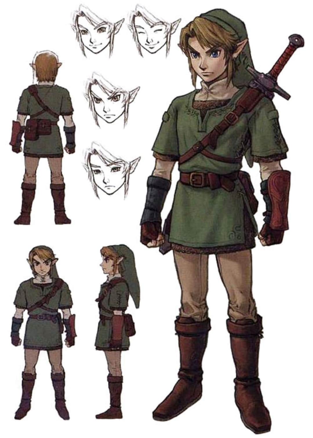 Leather Armor Twilight Princess Link Leather Belt and Baldric With ...