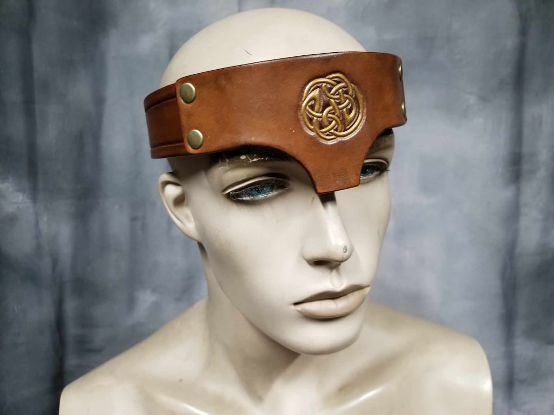 Leather Armor Barbarian Headband Conan Headband Celtic Headband Viking ...