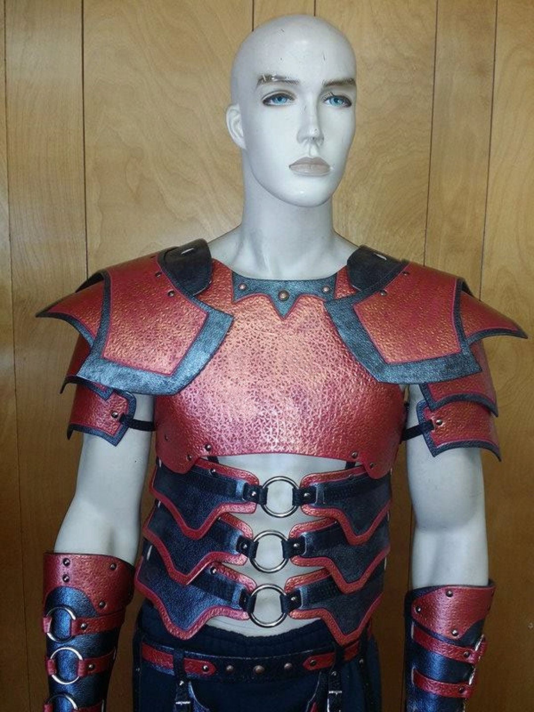 Leather Armor Set LARP Armor Cosplay Armor Halloween Costume Ren Faire ...