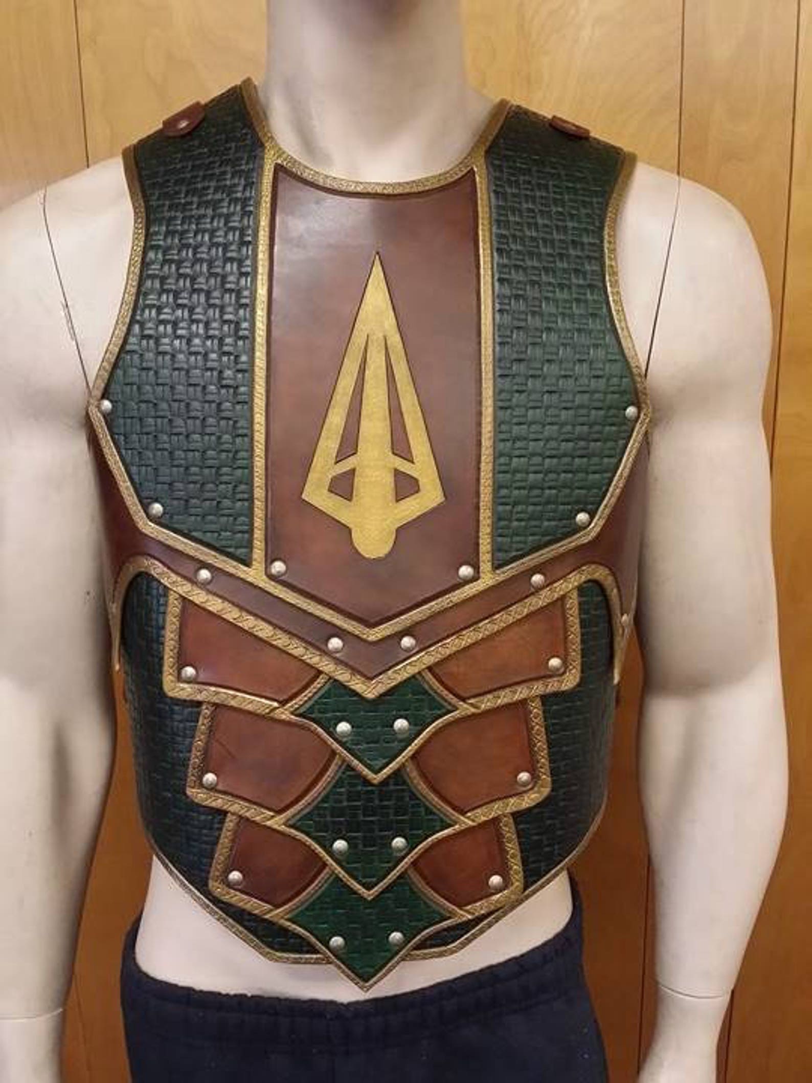 Leather Armor Dragon Scale Chest & Back With Graphic - Etsy