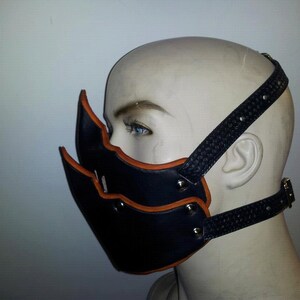 Leather Armor Dark Elf Molded Mask - Etsy