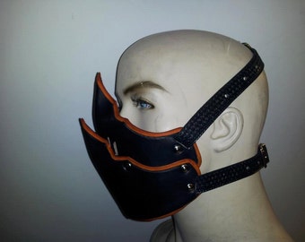 Leather Armor Dark Elf Molded Mask | Etsy