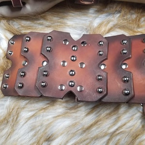 Leather Armor Roman Cestus Studded Gauntlets Leather Armor Plated ...