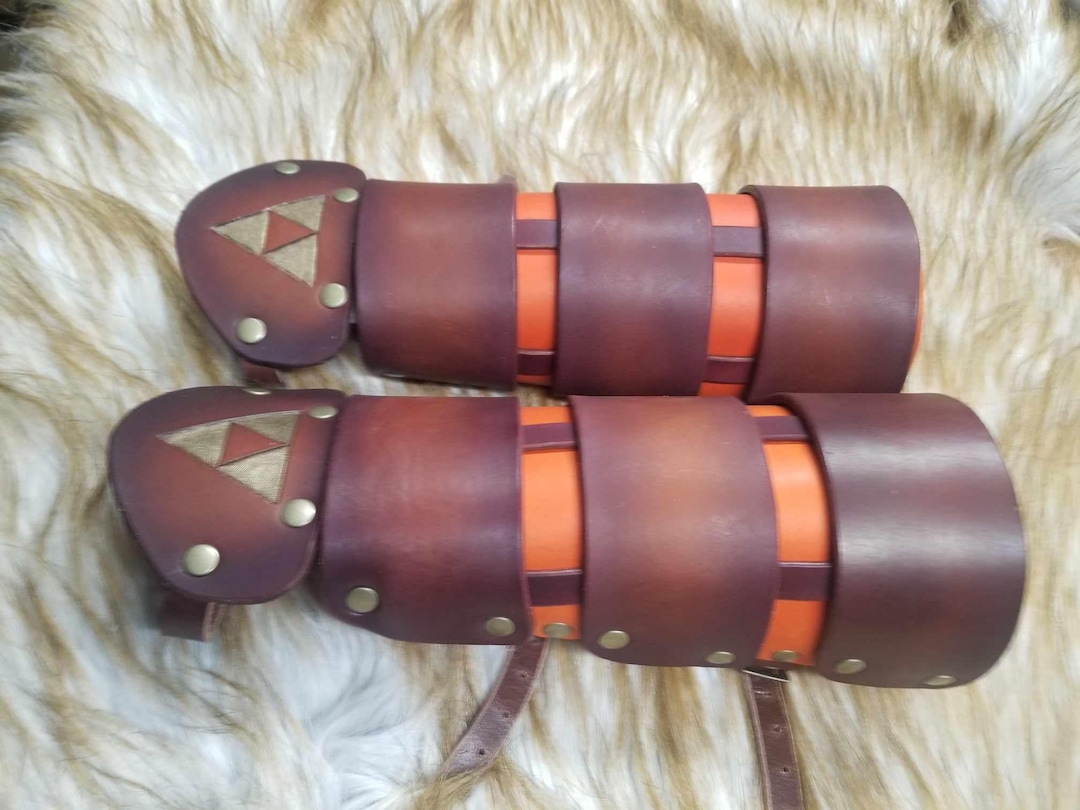 Ocarina of Time Gauntlets With Triforce Leather Armor Hylian Gauntlets ...