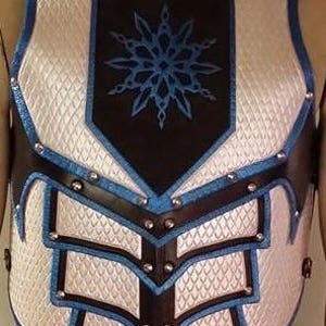 Leather Armor Dragon Scale Chest & Back With Your Graphic Dragonscale ...