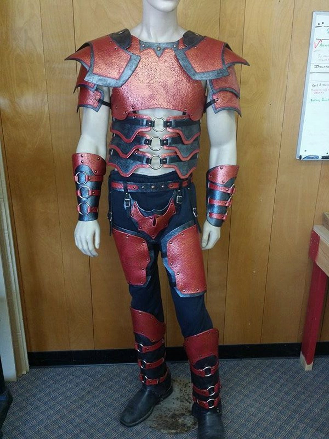 Leather Armor Set LARP Armor Cosplay Armor Halloween Costume Ren Faire ...