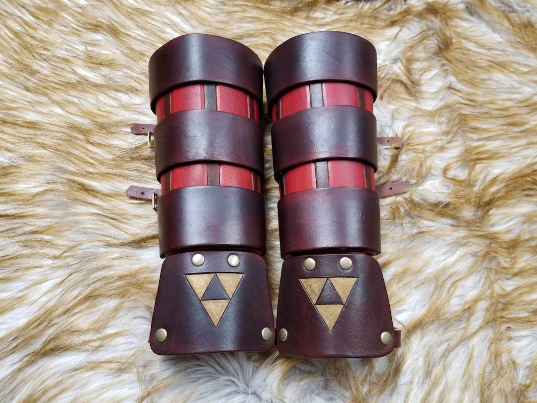 Ocarina of Time Gauntlets With Triforce Leather Armor Hylian Gauntlets ...