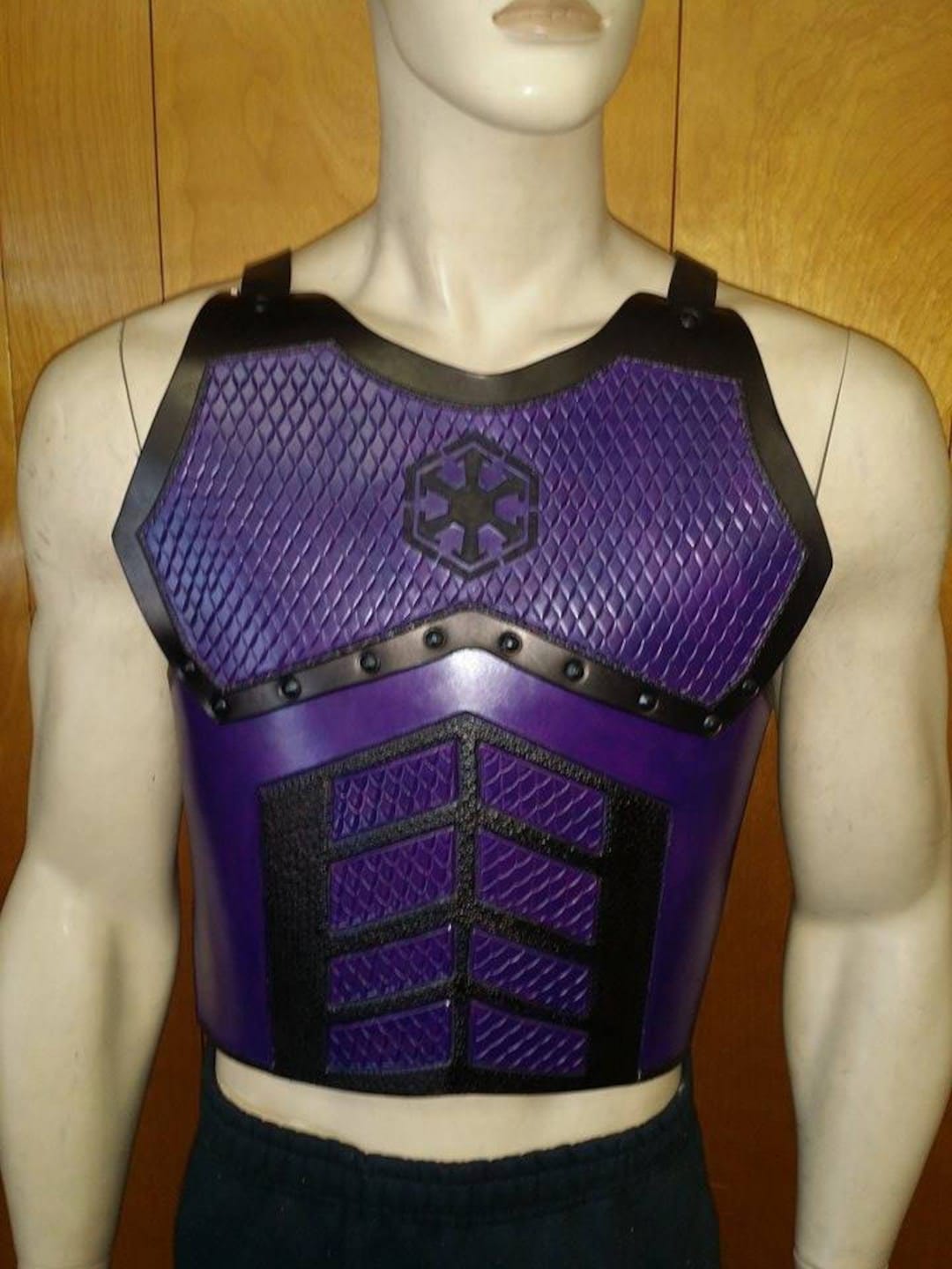 Leather Armor Deluxe Juggernaut Chest and Back With Graphic - Etsy