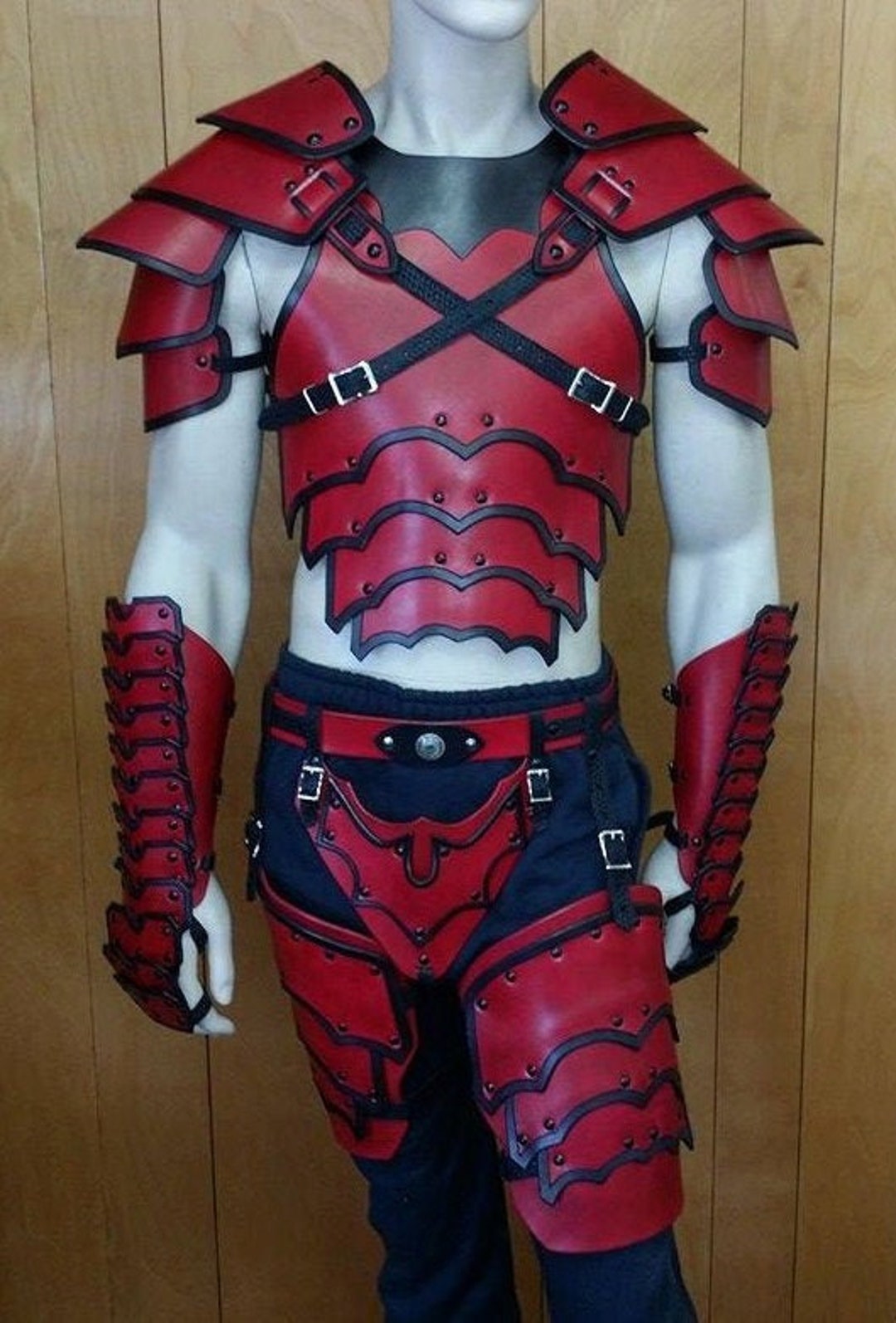 Leather Armor Gothic Leather Armor Set LARP Armor Medieval Cosplay ...