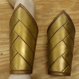 Leather Armor High Elven Leather Bracers Elf Bracers LARP Armor Cosplay ...