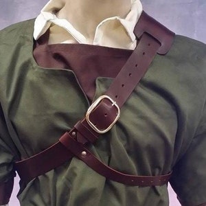 Leather Armor Twilight Princess Link Baldric LARP Link Cosplay Viking ...