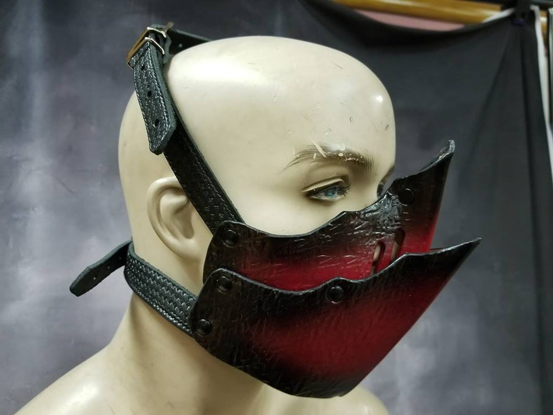 Dragon Scale Molded Leather Mask: Custom LARP Cosplay Armor - Etsy
