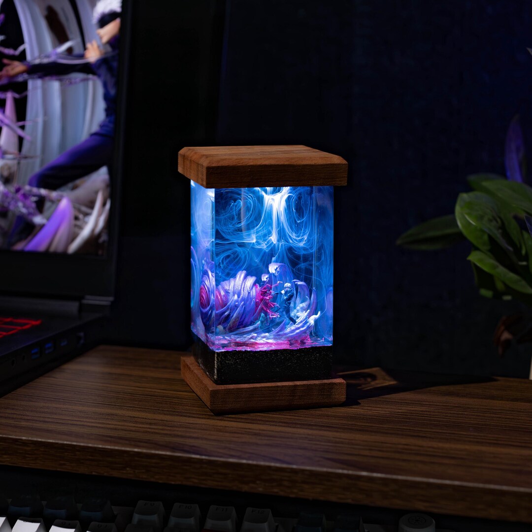 Go,jo Sat,oru Anime Epoxy Resin Wood Lamp Night Light Unique Her Him ...