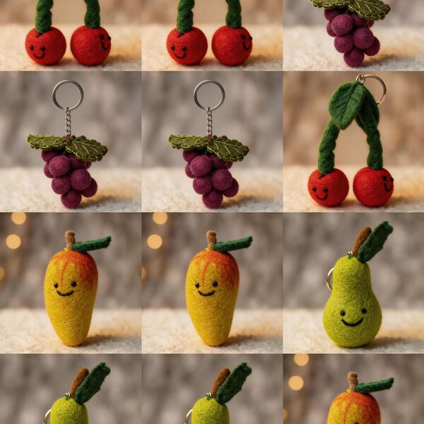 Felt Fruit Charms - Etsy