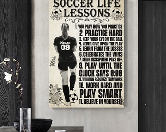Life Lessons Football Poster - Etsy