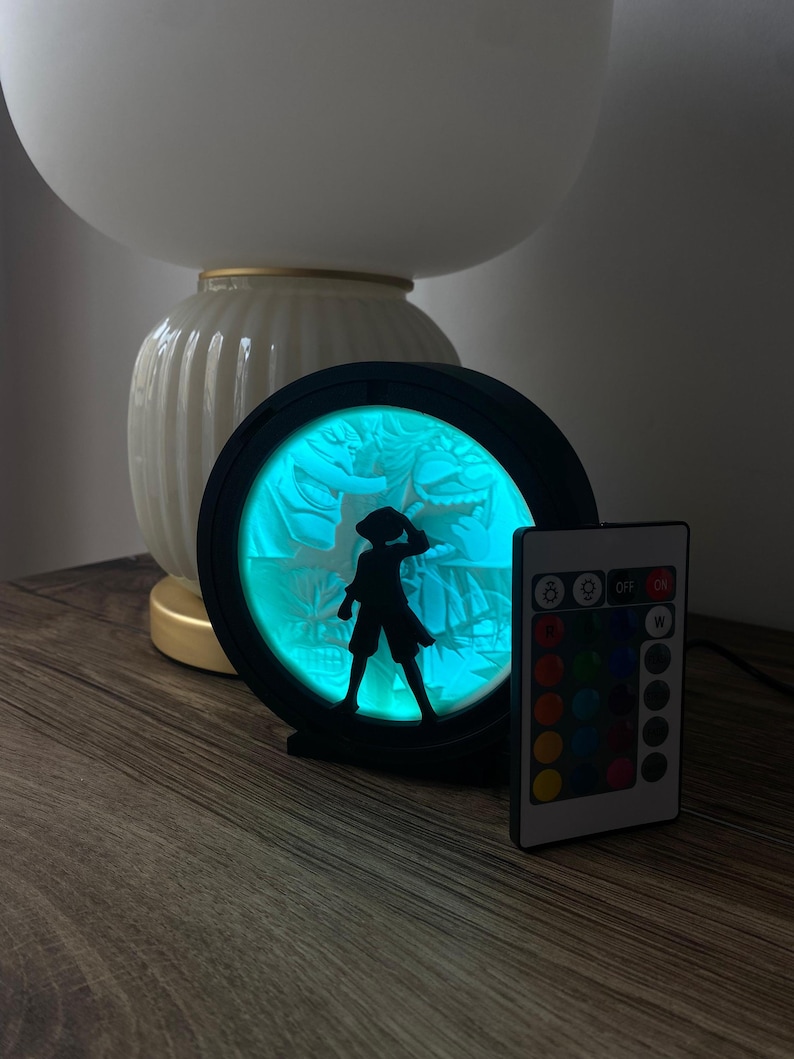 One Piece LED Lamp | Anime Night Light | Luffy Zoro Ace Franky Gear 5 ...