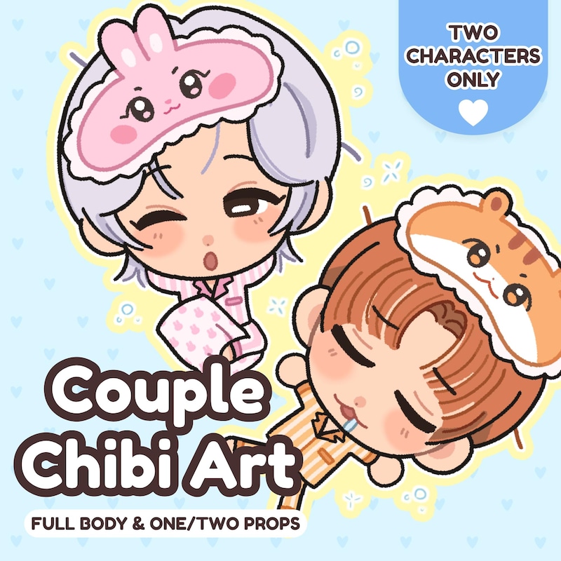 Couple Art Kawaii - Etsy