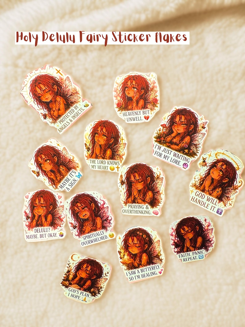 Fairy Reaction Sticker Flakes (12 PCS) - Etsy