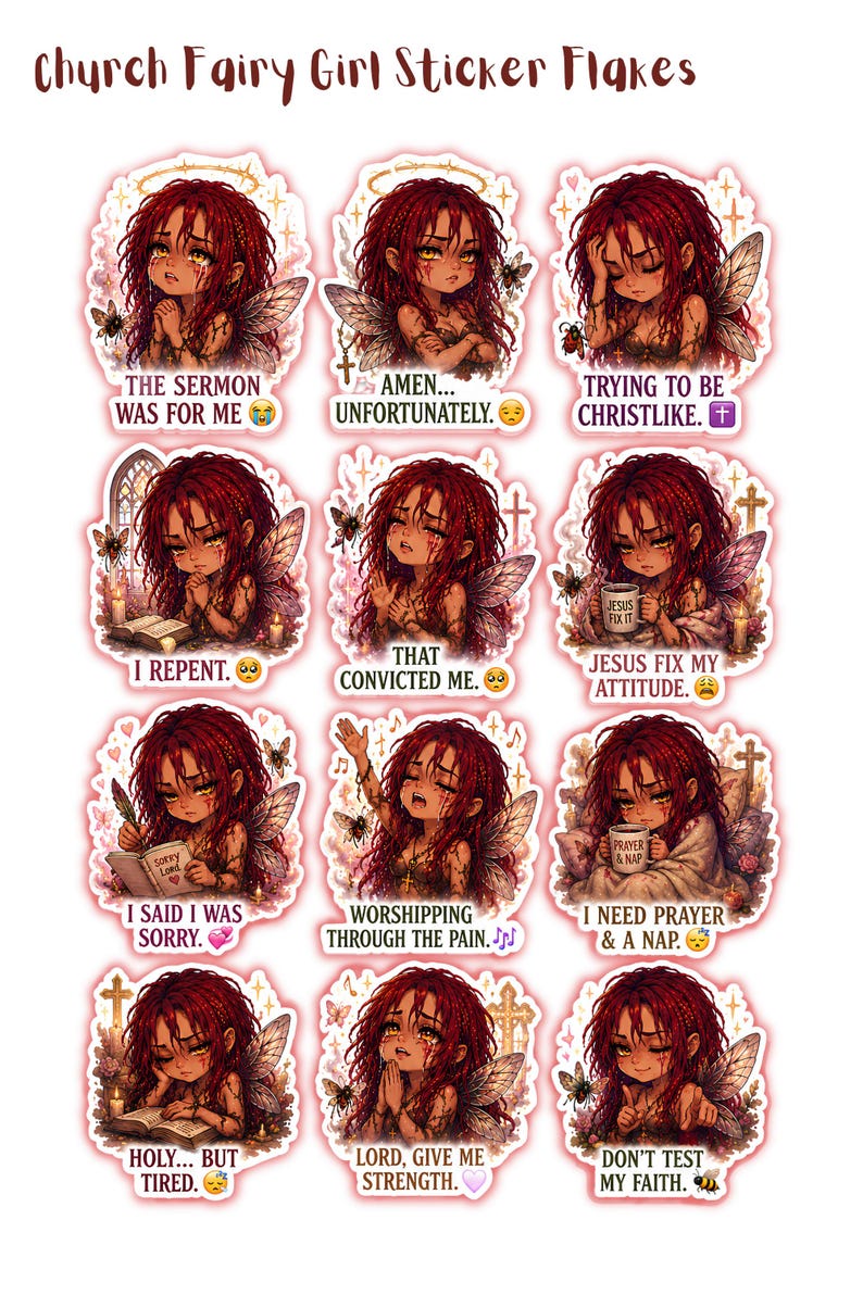 Fairy Reaction Sticker Flakes (12 PCS) - Etsy