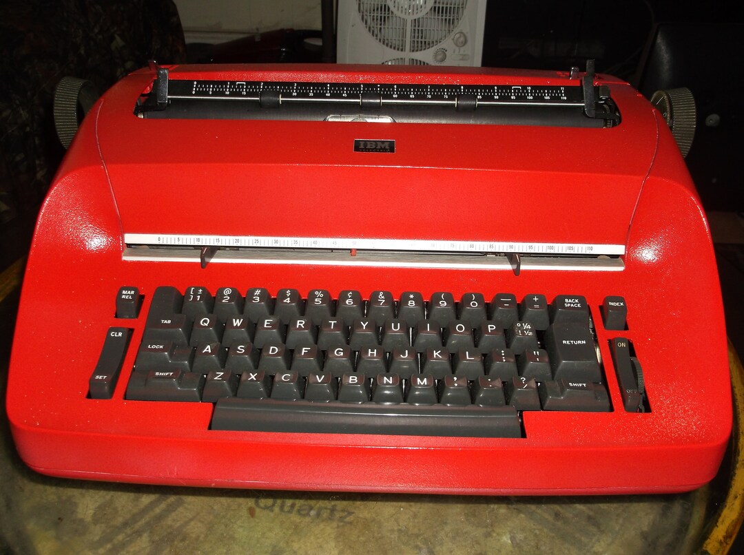 I B M 1960s IBM Antique Selectric I Red Serviced and Tested Vintage ...