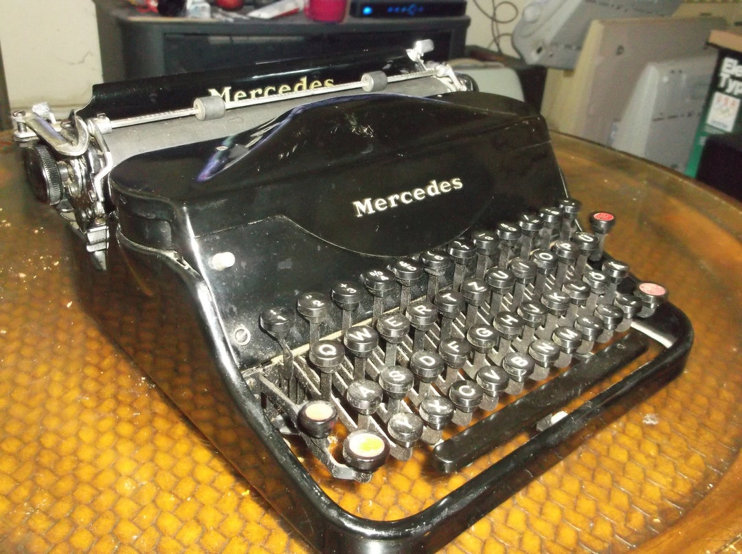 Mercedes Vintage Typewriter Year Made 1930s Serial No #226855/1 Rare ...