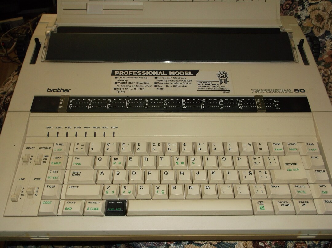 Heavy Duty Office Typewriter Brother Professional 90 - Etsy