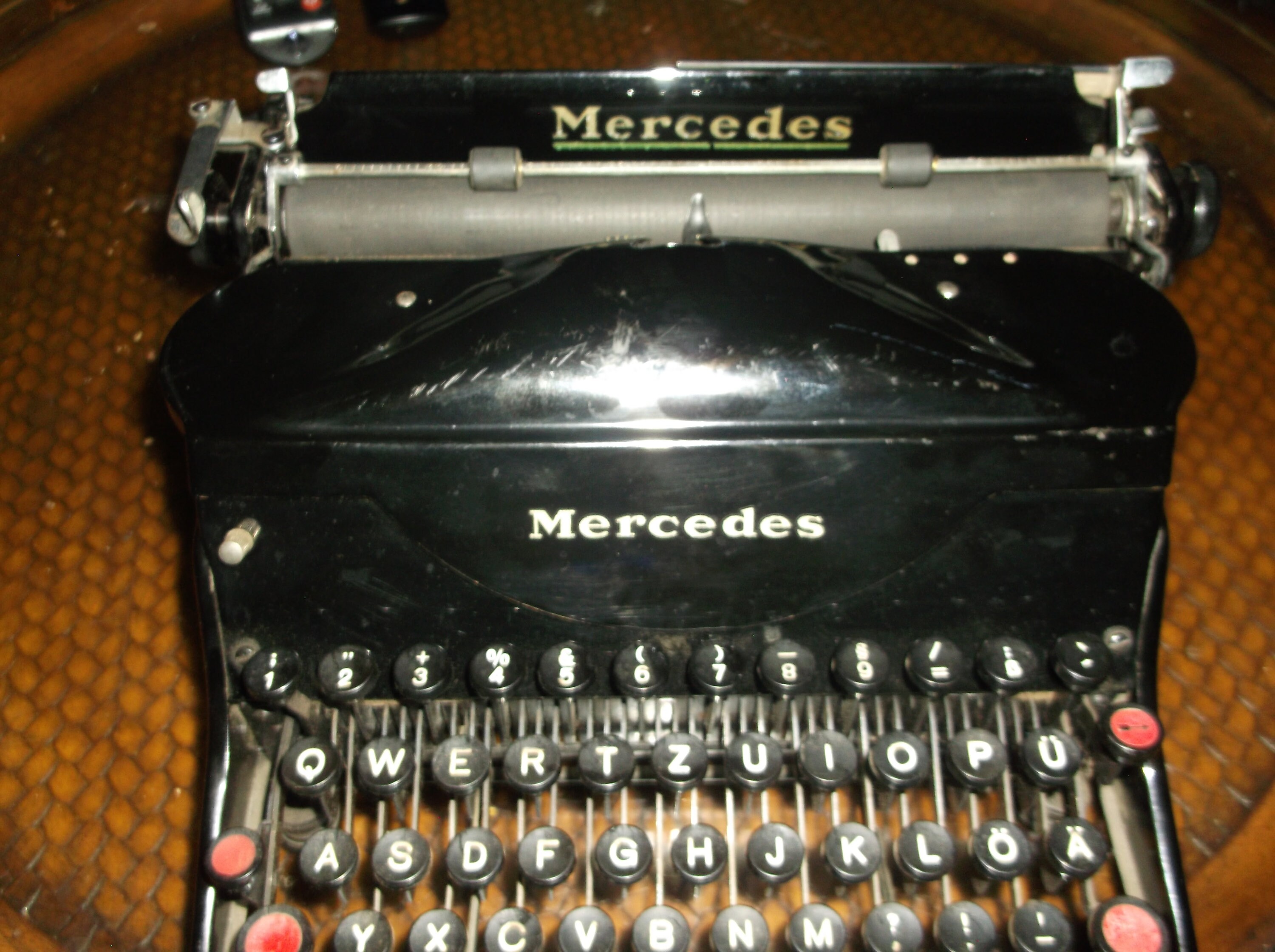 Mercedes Vintage Typewriter Year Made 1930s Serial No #226855/1 Rare ...