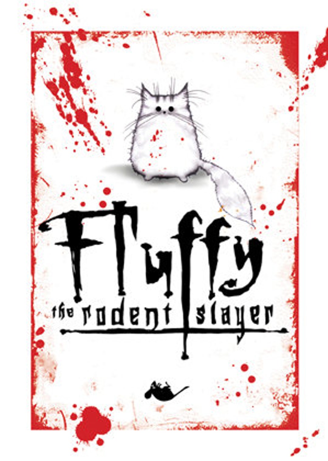 Fluffy the Rodent Slayer Funny and Cheeky Card - Etsy