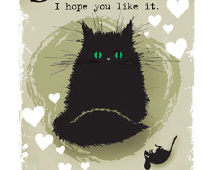 Cat Card Surprise, I Hope You Like It... Funny A6 Greetings Card - Etsy
