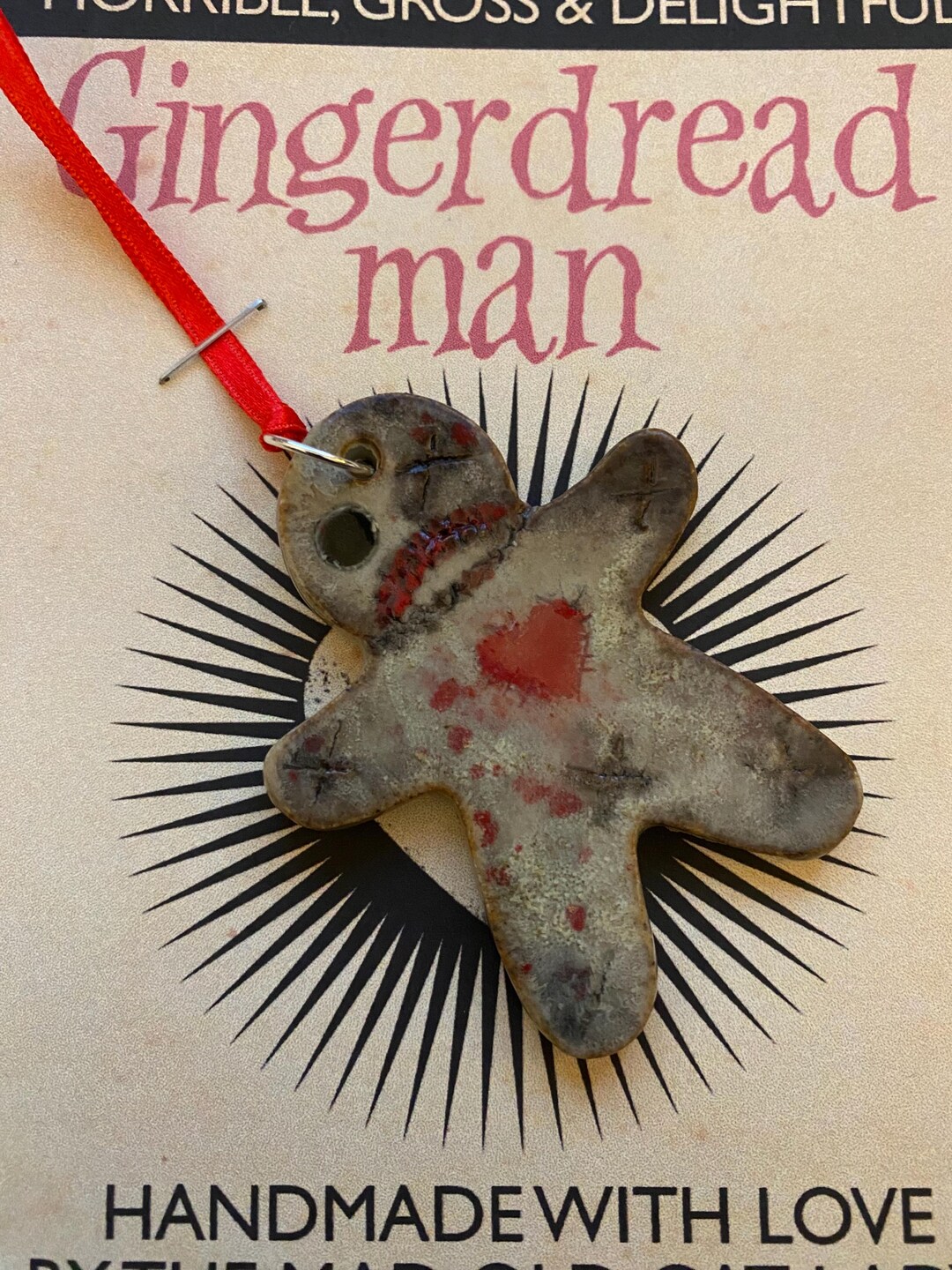 Gingerdread Man Voodoo Decoration - Etsy