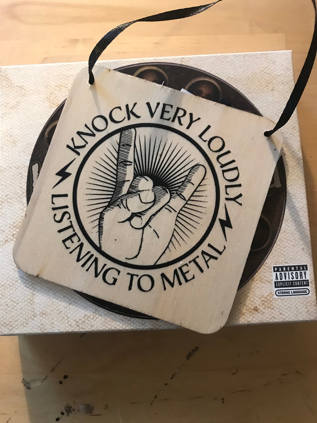 Heavy Metal Wooden Sign - Etsy