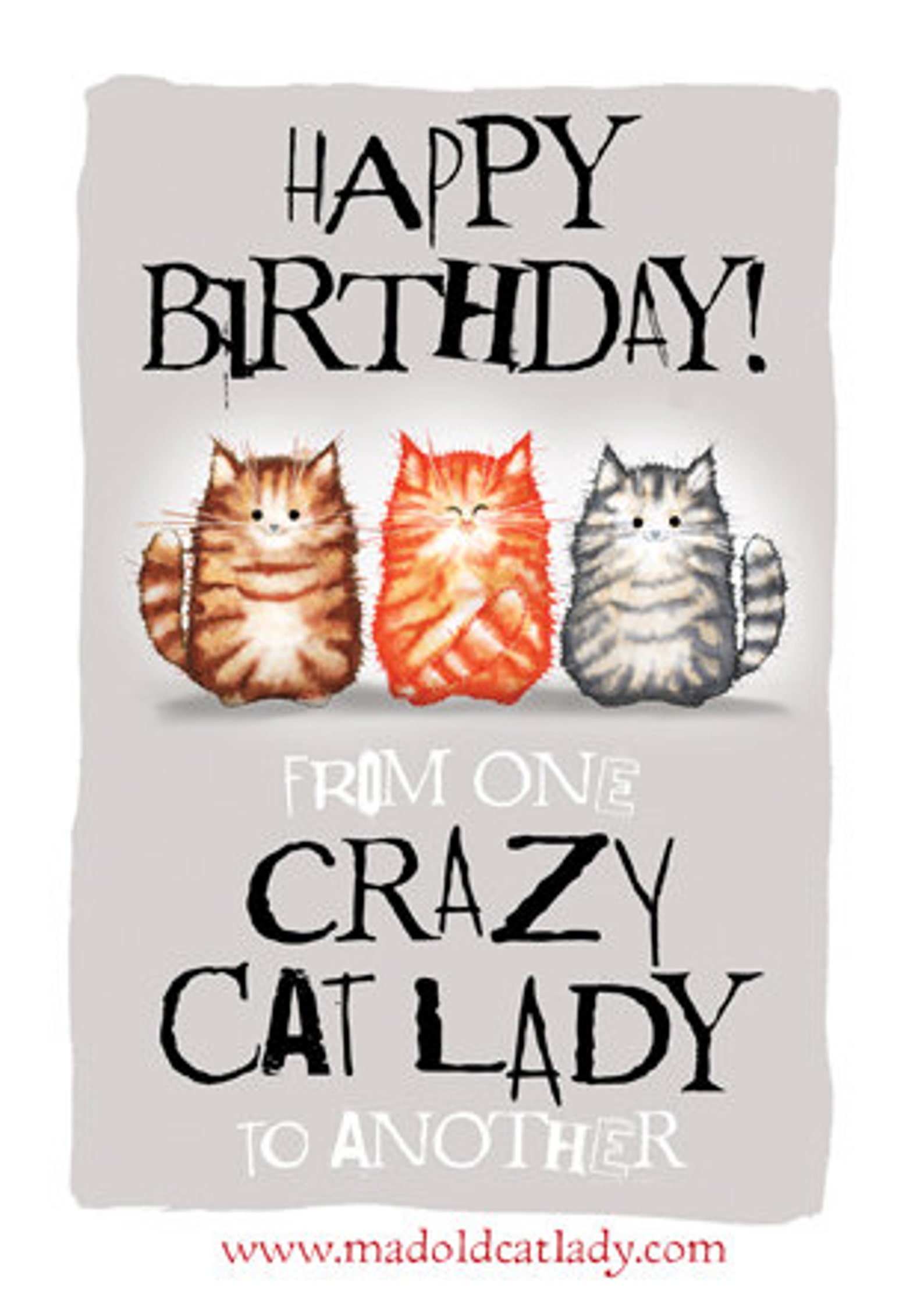 Crazy Cat Lady Birthday Card - Etsy