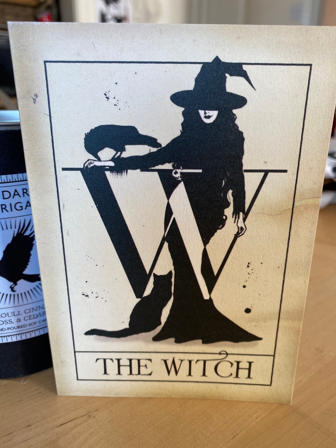 W is for Witch Greetings Card - Etsy